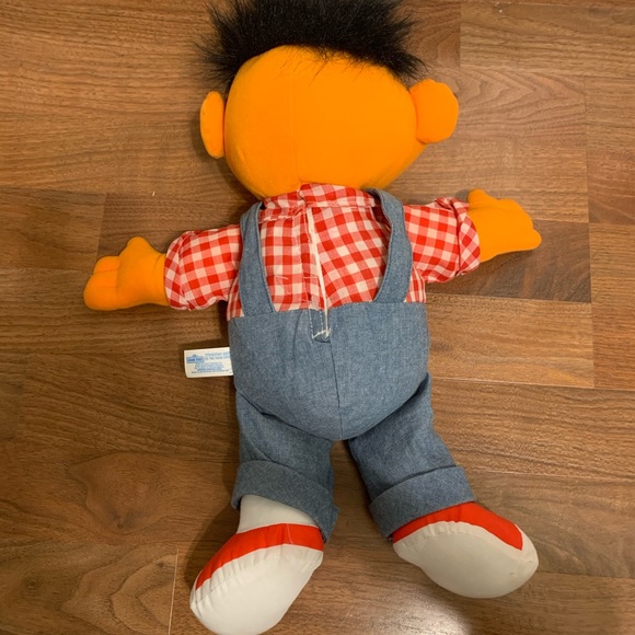 Hasbro | Toys | 995 Farmer Ernie Sesame Street Hasbro Plush Toy | Poshmark